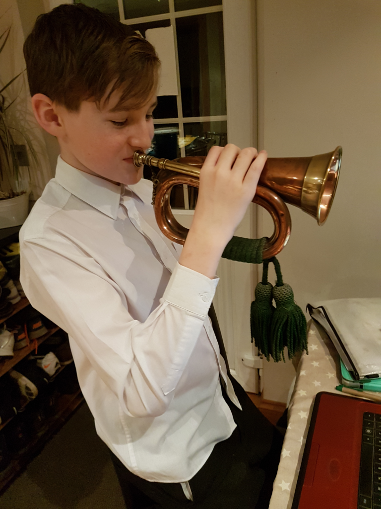 Corey Williams and a 100-year-old bugle - Bridging Arts